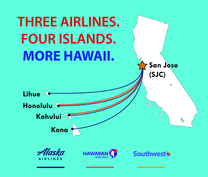 More Hawaii Three SJC Airlines Now Offering Nonstop Service San More Hawaii Three SJC Airlines Now Offering Nonstop Service San